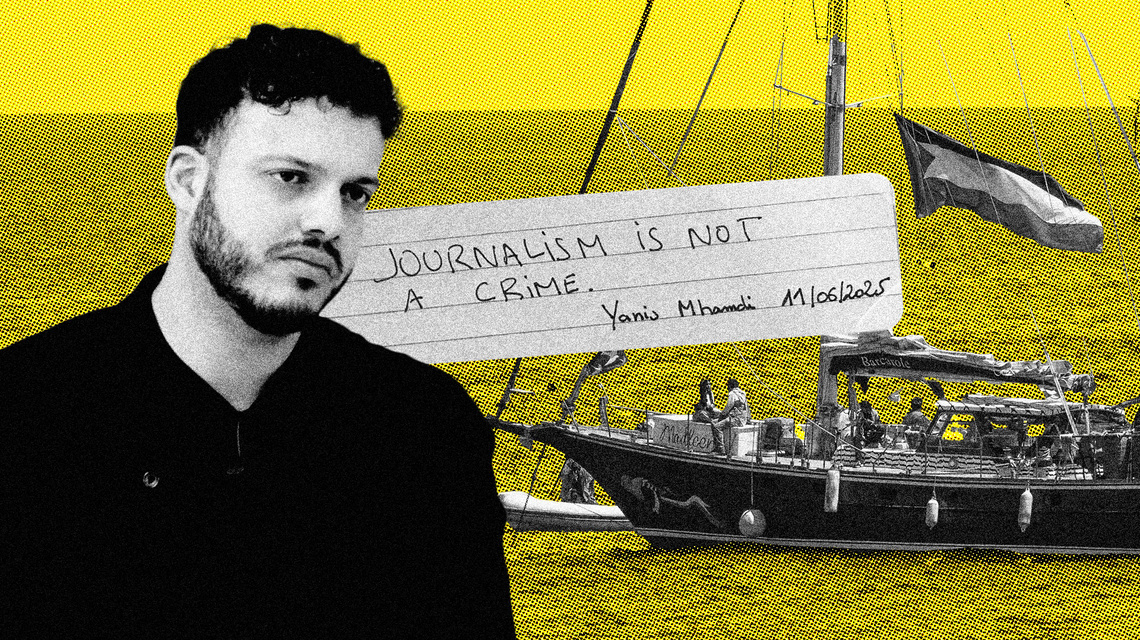Pour Yanis, détenu illégalement en Israël et pour la liberté d'informer, l'appel de RSF et Blast ...